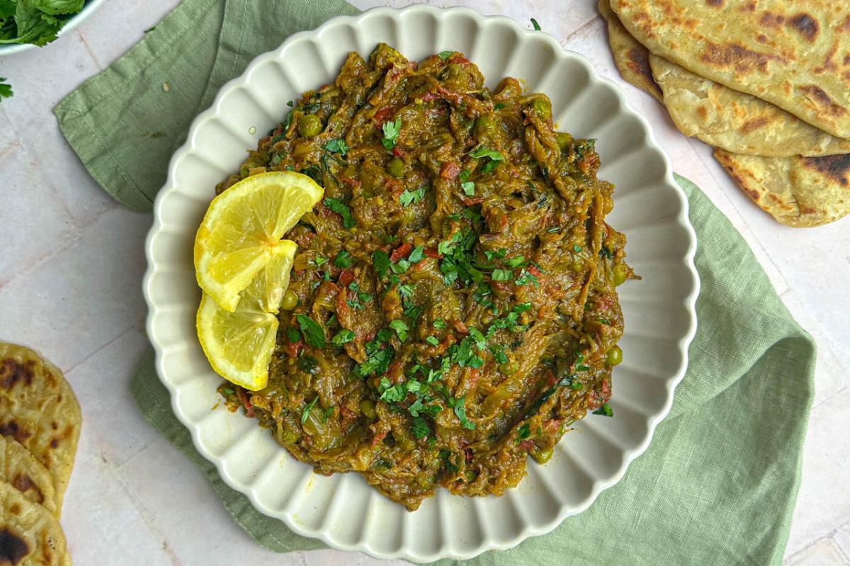 Best Spicy Eggplant Bharta Recipe | Flavour Network