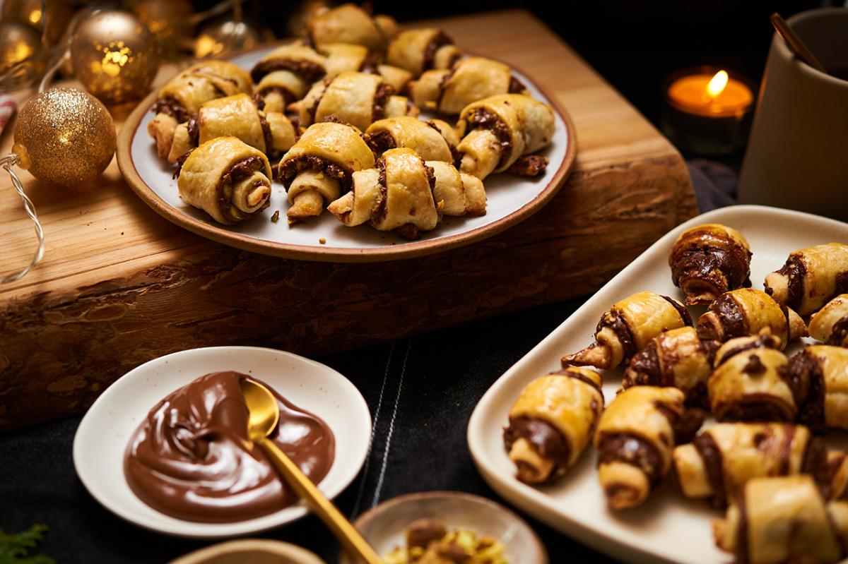 The Best Nutella, Pistachio And Tahini Rugelach