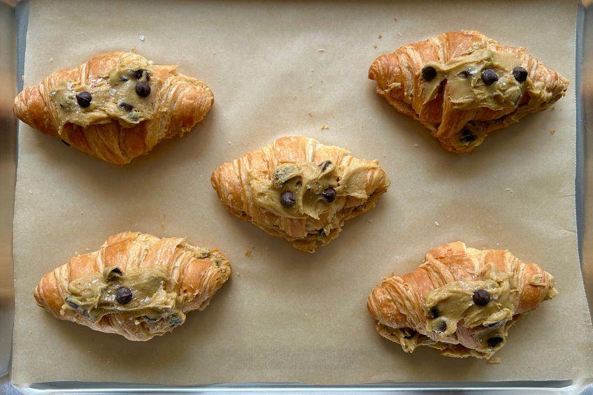 Best Chocolate Chip Cookie-Filled Croissants