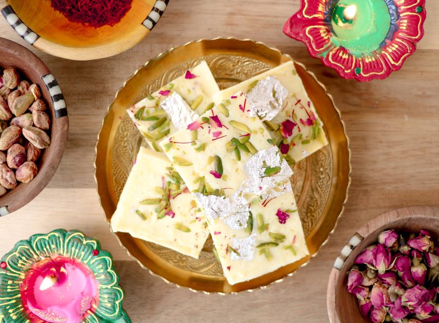 Easy Milk Barfi Recipe Perfect For Holi
