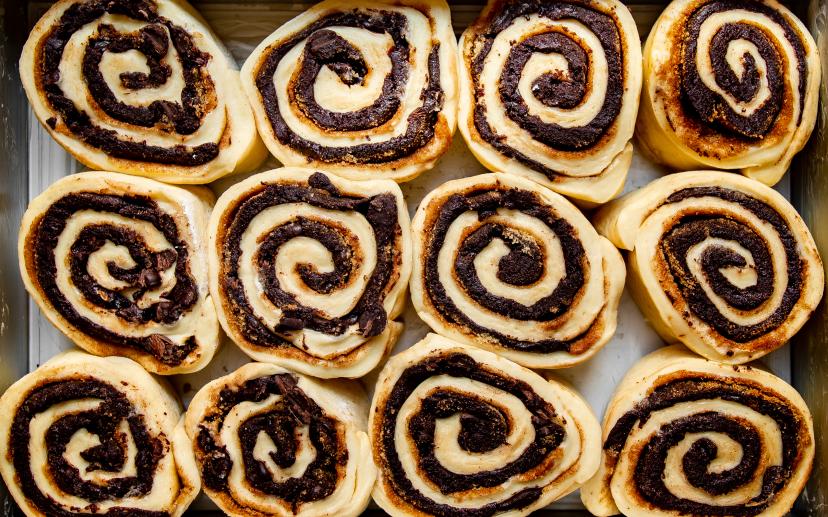 Best Double Chocolate Cookie Dough Cinnamon Rolls
