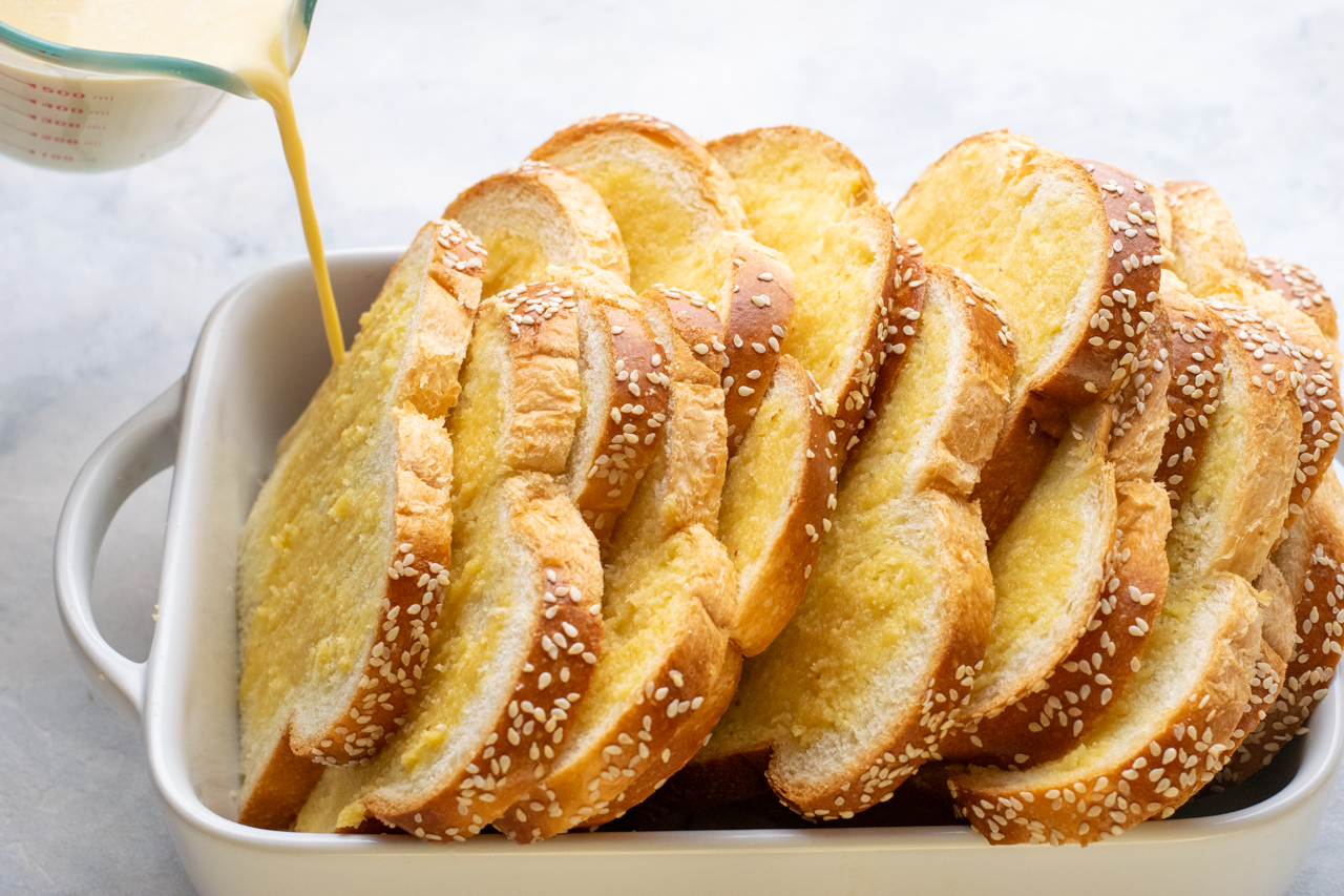 Best Almond Croissant French Toast Bake Recipe | Flavour Network