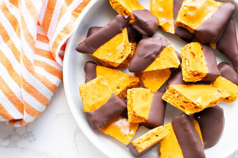 Best Chocolate-Covered Sponge Toffee (Honeycomb Toffee)