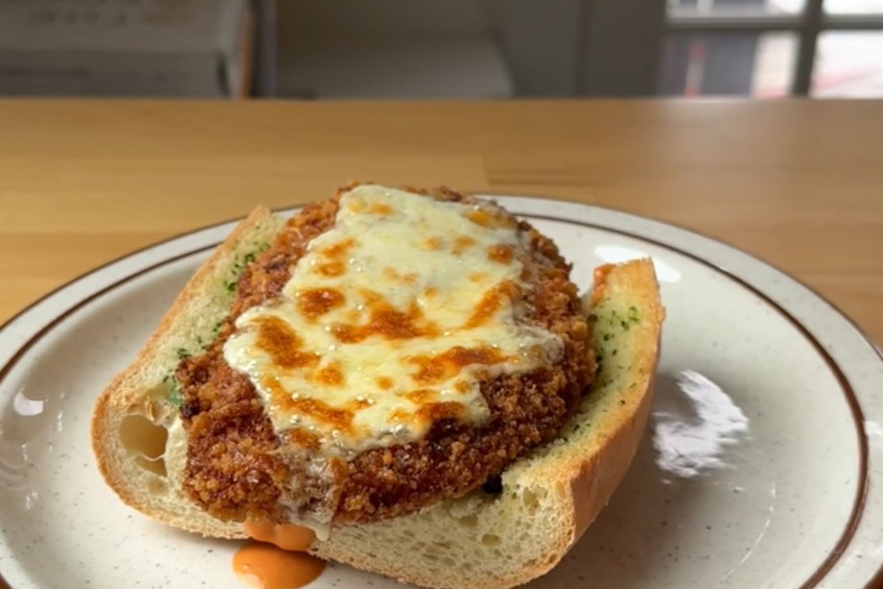 Best Chicken And Mozzarella Schnitzel Sandwich With Vodka Sauce Recipe ...